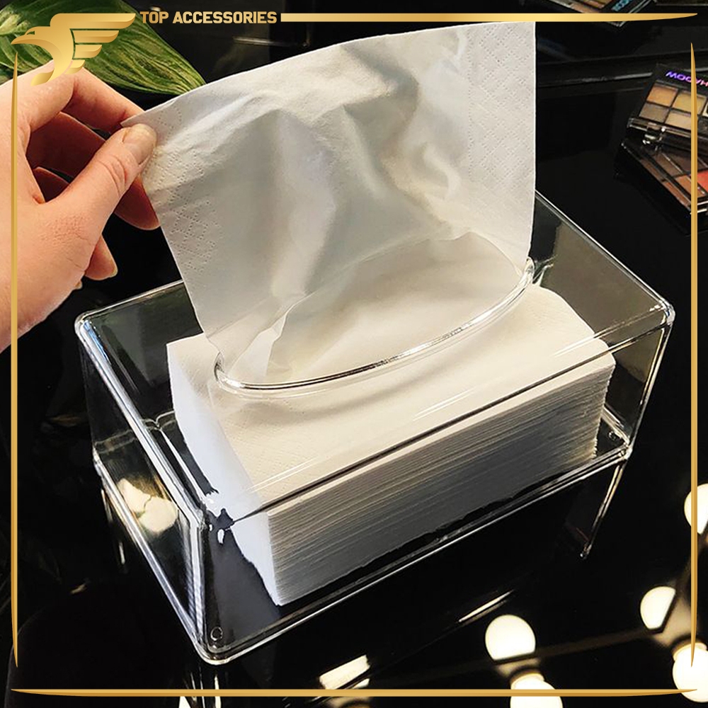 Jual Kotak Tisu Acrylic Kotak Tisu Kotak Penyimpanan Tisu TOP03 ...