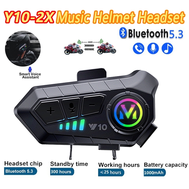Jual 【Stok Lokal】MOFOX Y80 2x Intercom Bluetooth Helm Waterproof Sepeda ...