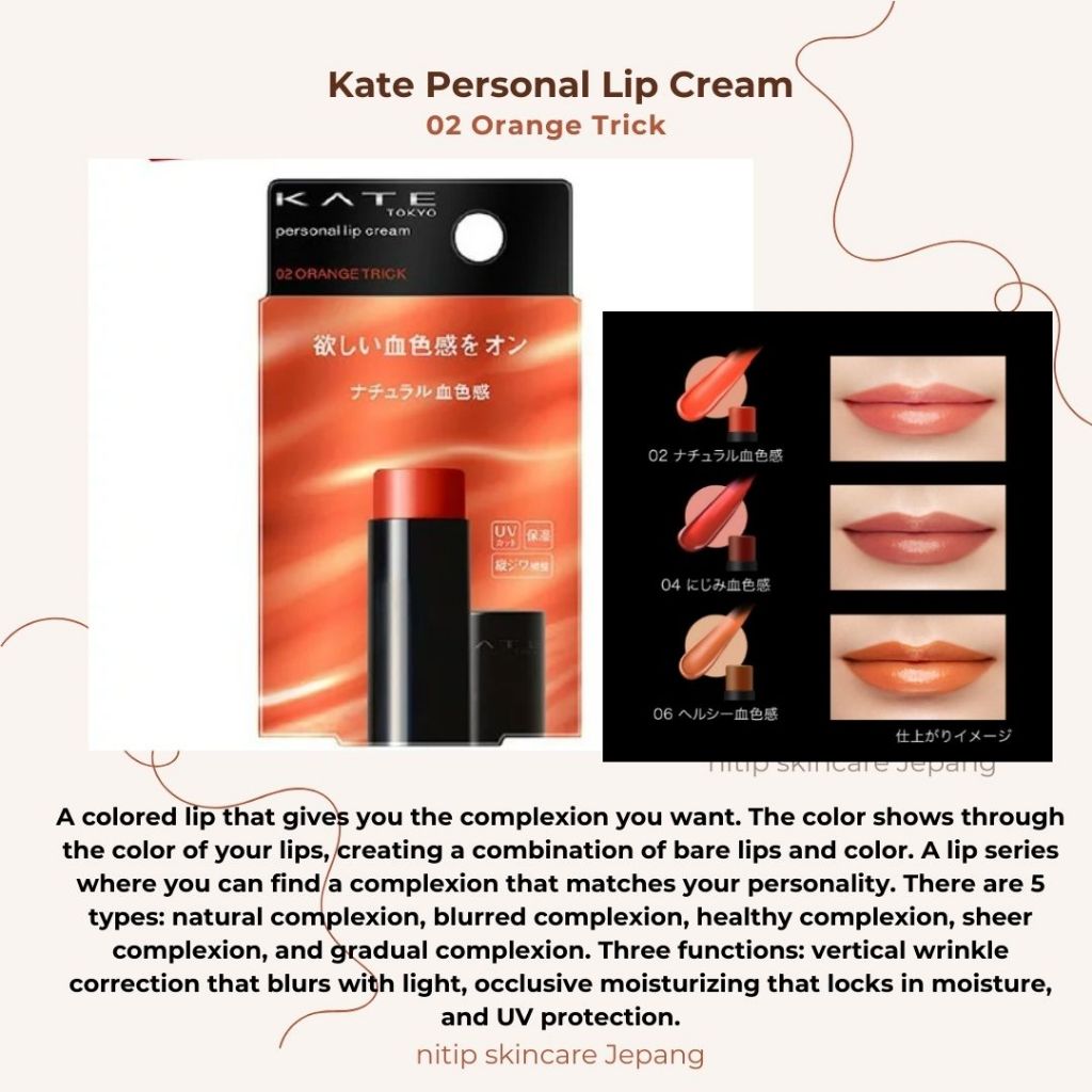 Jual Po Jepang -- kate personal lip cream original kate japan | Shopee Indonesia