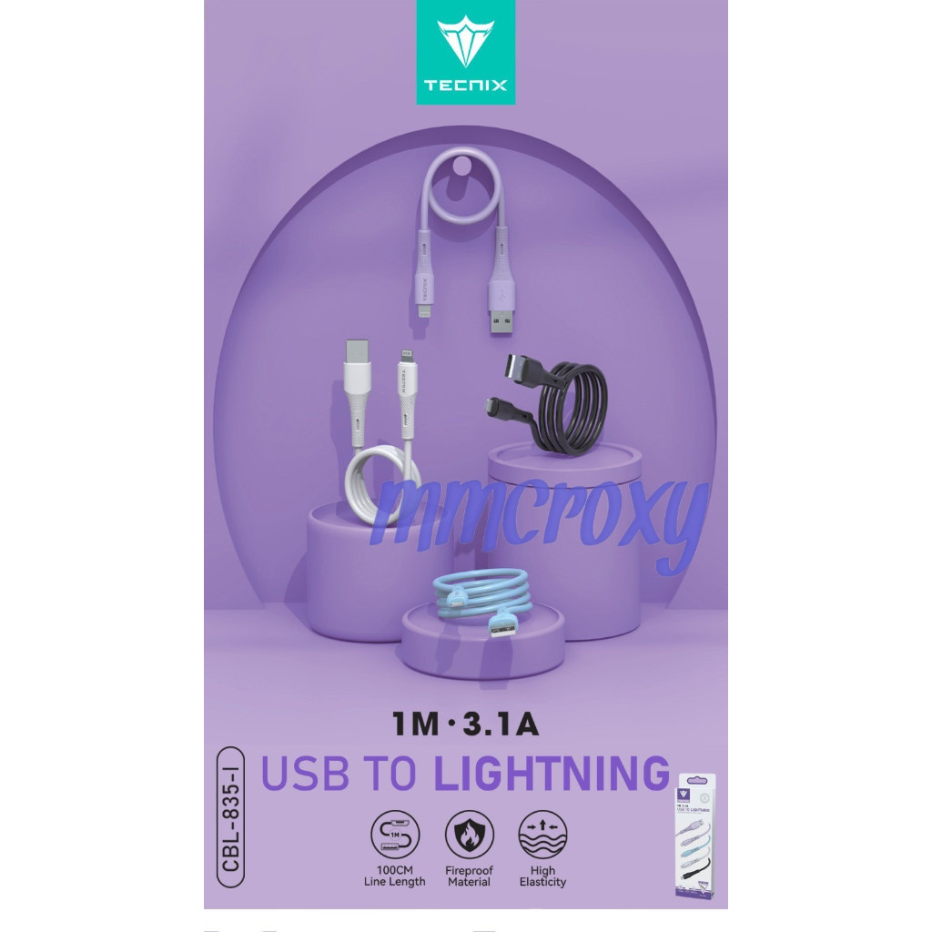 Jual Tecnix CBL-835I Kabel Data USB Lightning IPhone 8 Pin Fast ...