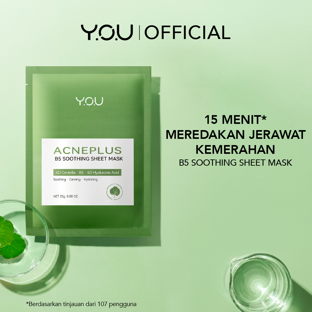Jual KENMART - YOU - Y.O.U ACNEPLUS B5 SOOTHING SHEET MASK 25g | Shopee ...
