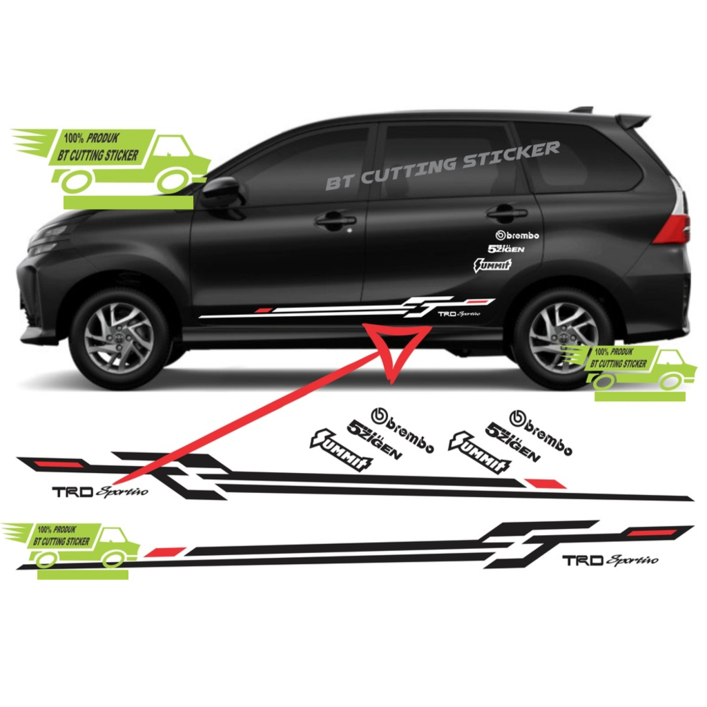 Jual sticker mobil avanza sticker toyota avanza stiker avanza stiker ...