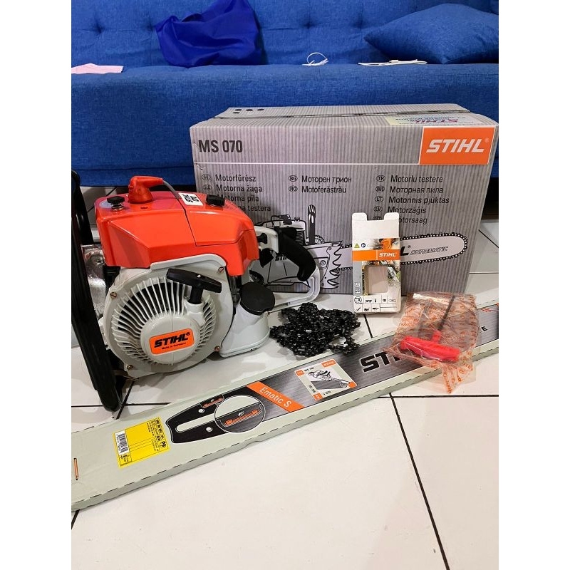 Jual CHAINSAW STIHL MS070 MESIN GERGAJI POTONG KAYU BAR 36 KOMPLIT | Shopee Indonesia