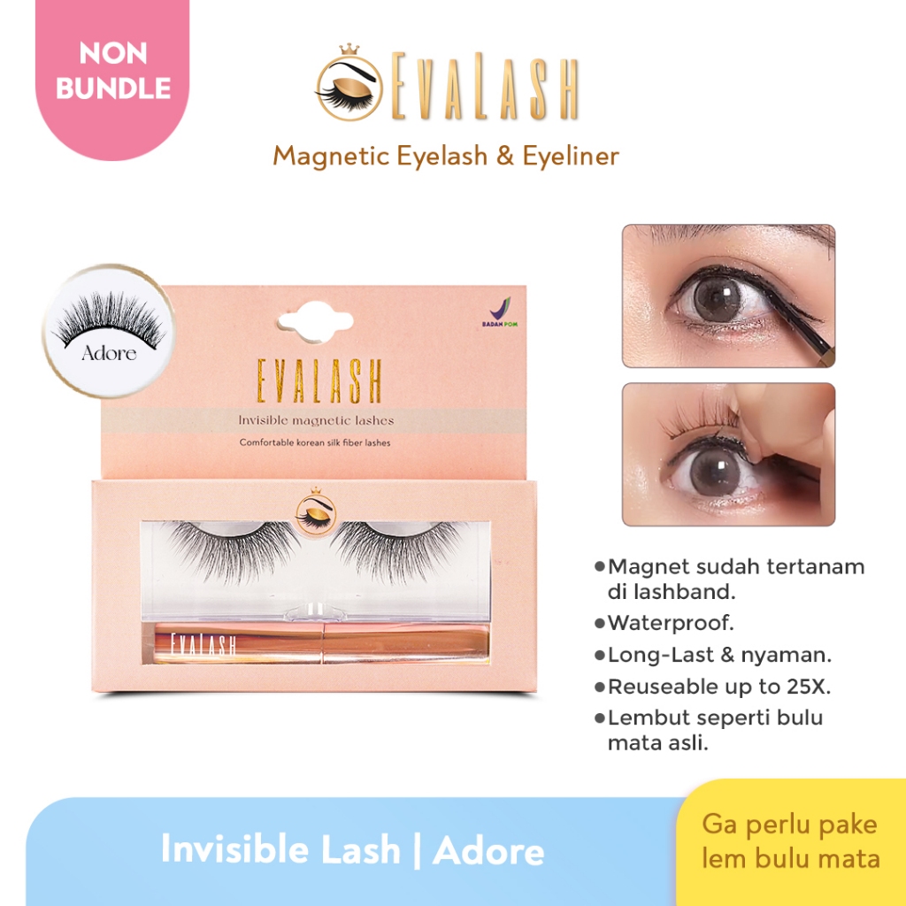Jual EVALASH BULU MATA MAGNET INVISIBLE EYELASH - BULUMATA MAGNET INVISIBLE - BULU MATA ...