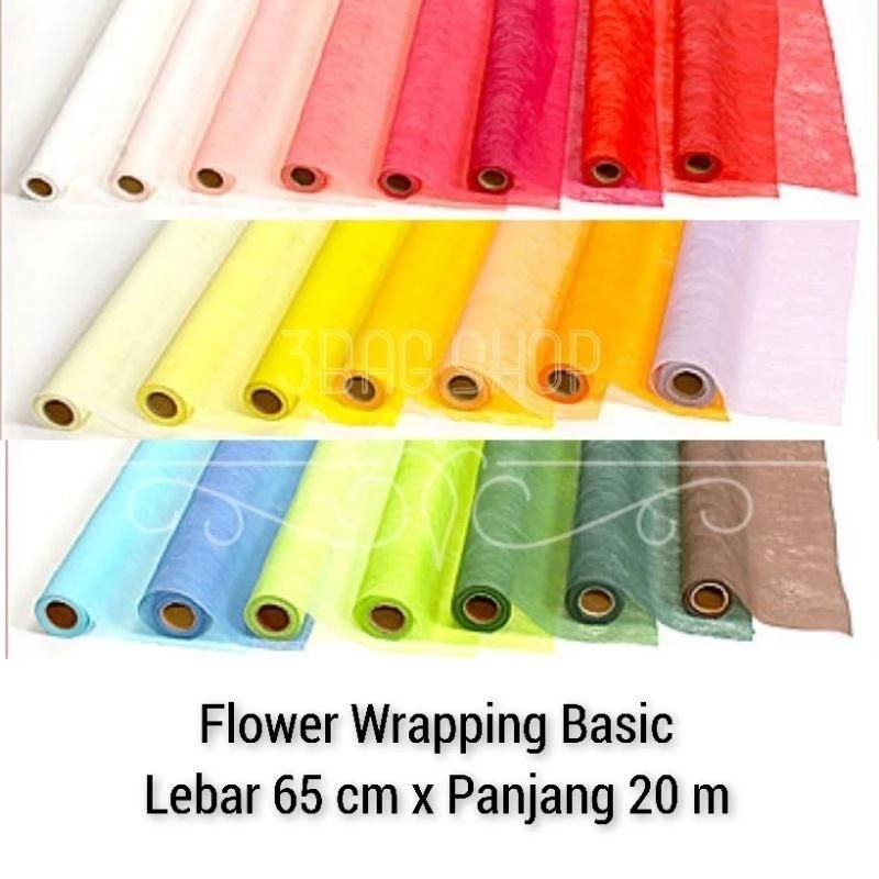 Jual Flower Wrapping Basic Spunbond Premium/ Kertas Tissue Polos ...