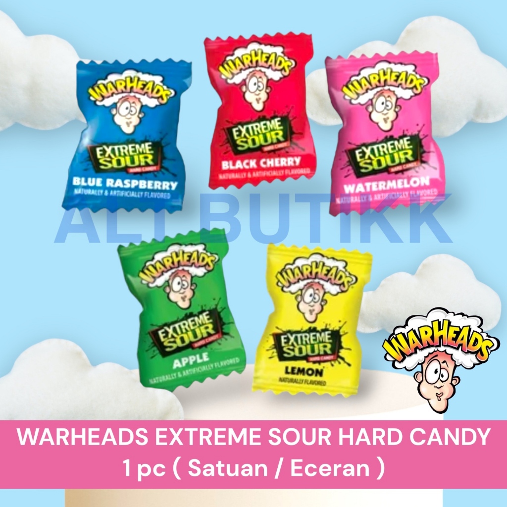 Jual ( 1 PC ) WARHEADS EXTREME SOUR HARD CANDY ECERAN | PERMEN ASAM ...