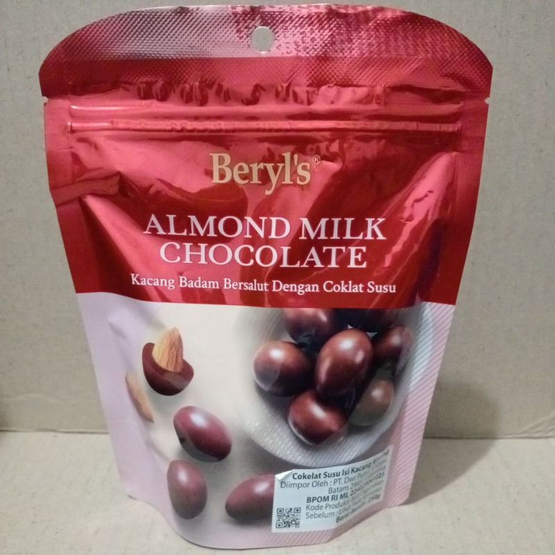 Jual Beryl's Almond Milk Chocolate 250g | Shopee Indonesia