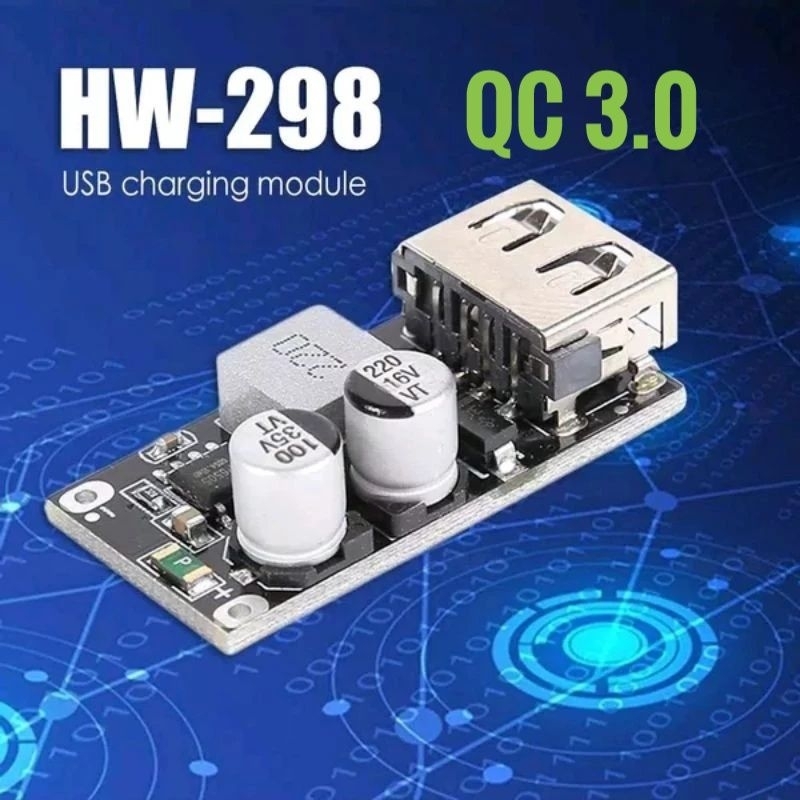 Jual Modul PowerBank Quick Charge QC 3.0 2.0 6-32V USB 5V 3A Fast ...