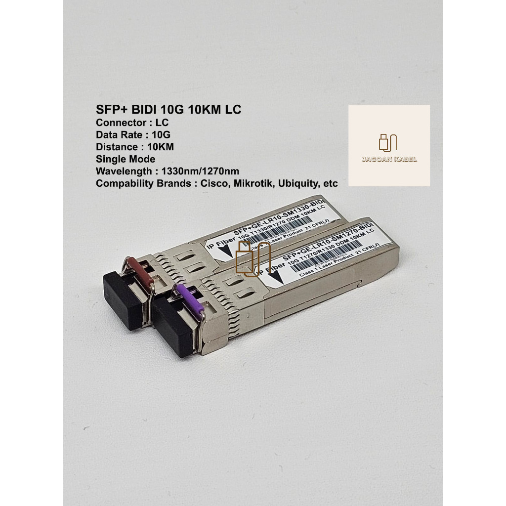 Jual SFP+ 10G BIDI 10KM lSinglecore LC(Mikrobit, Mikrotik, Cisco ...