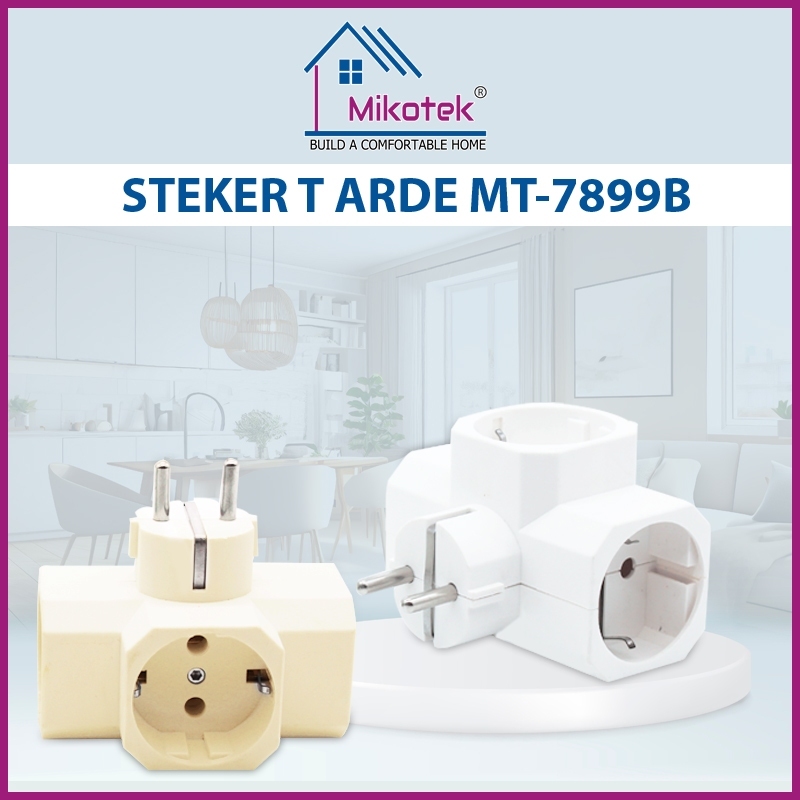 Jual STEKER T ARDE / COLOKAN LISTRIK CABANG 3 / COLOKAN 3 LUBANG / MERK ...
