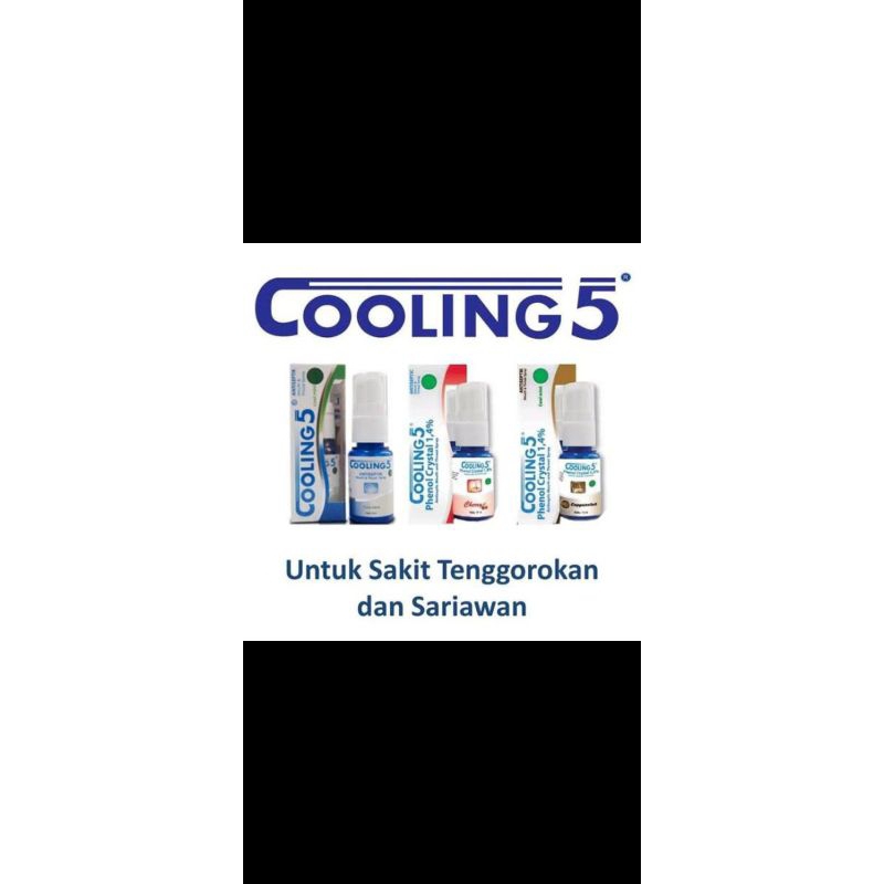 Jual COOLING 5 SPRAY / ANTISEPTIK TENGGOROKAN / RADANG | Shopee Indonesia