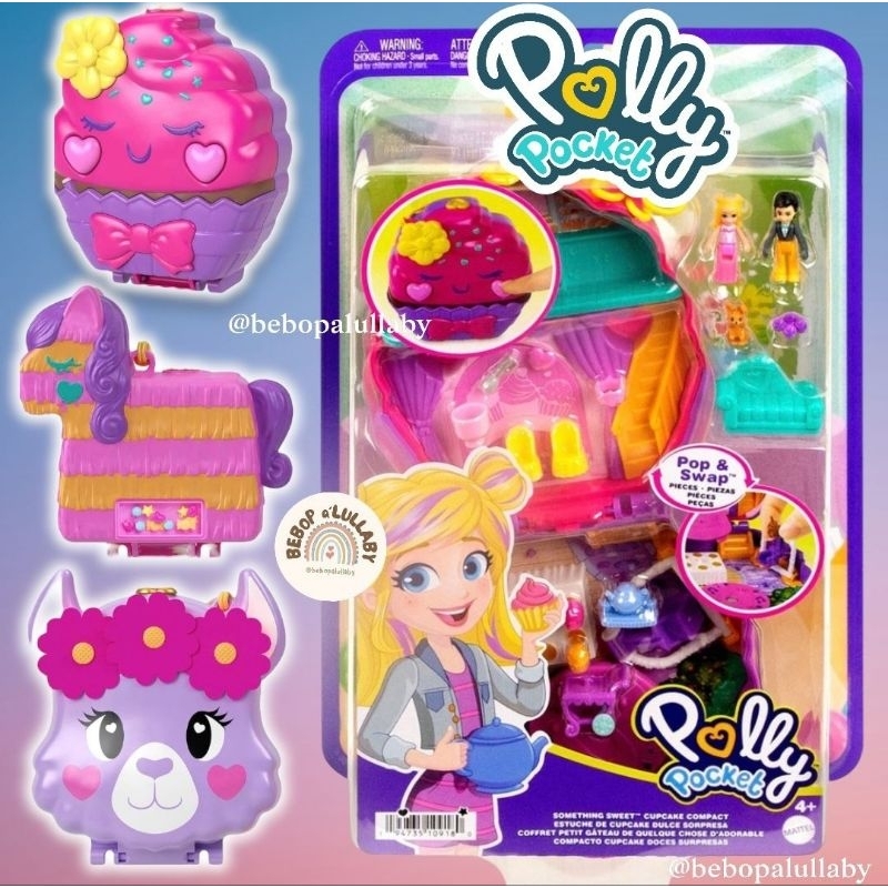 Jual POLLY POCKET ORIGINAL PINATA PARTY SOMETHING SWEET CUPCAKE LLAMA ...