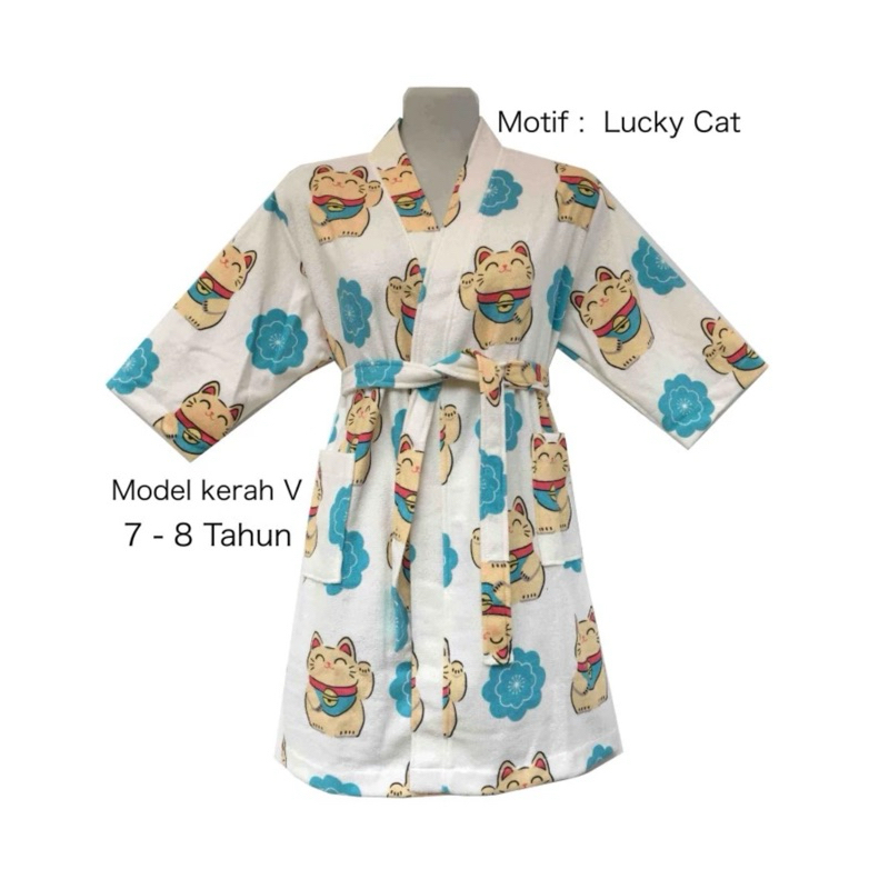 Jual Handuk Kimono Mandi Anak Usia 7 8 Tahun Kids Bathrobes - Lans ...