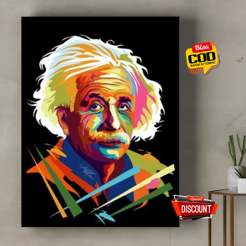 Jual Hiasan Dinding Aesthetic Poster Albert Einstein AE13 | Shopee Indonesia
