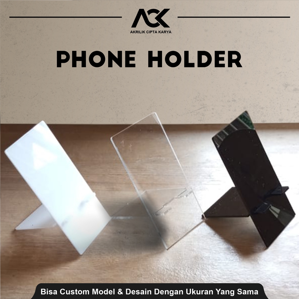 Jual Phone Holder Tatakan HP Akrilik Stand Handphone Akrilik Dudukan HP ...