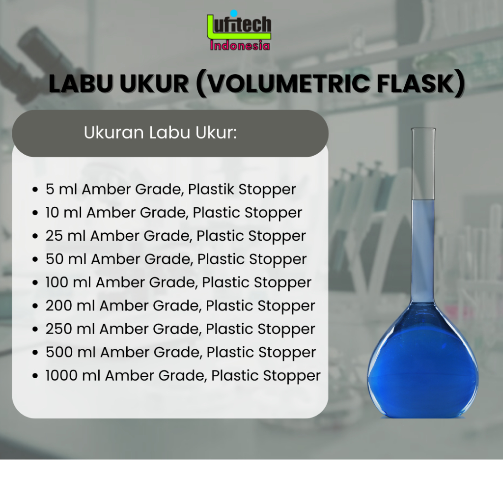 Jual ALAT LABORATORIUM LABU UKUR (VOLUMETRIC FLASK) | Shopee Indonesia