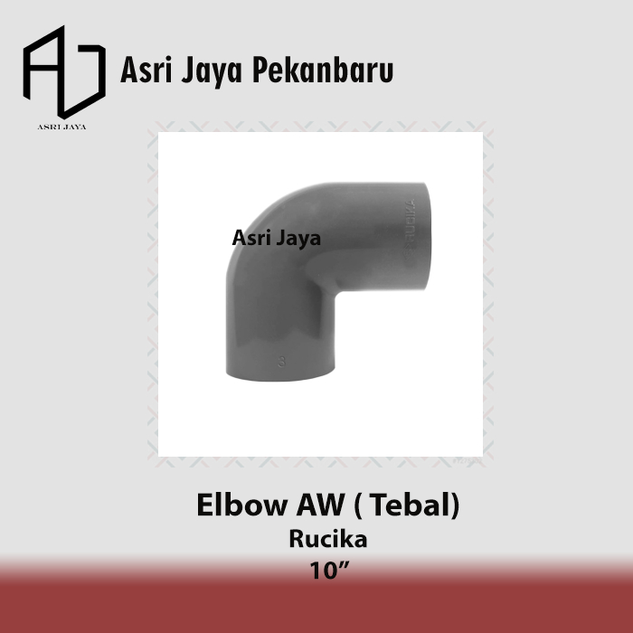 Jual Elbow Knee Knie AW 10 Inch 10" Elbow AW PVC Rucika | Shopee Indonesia