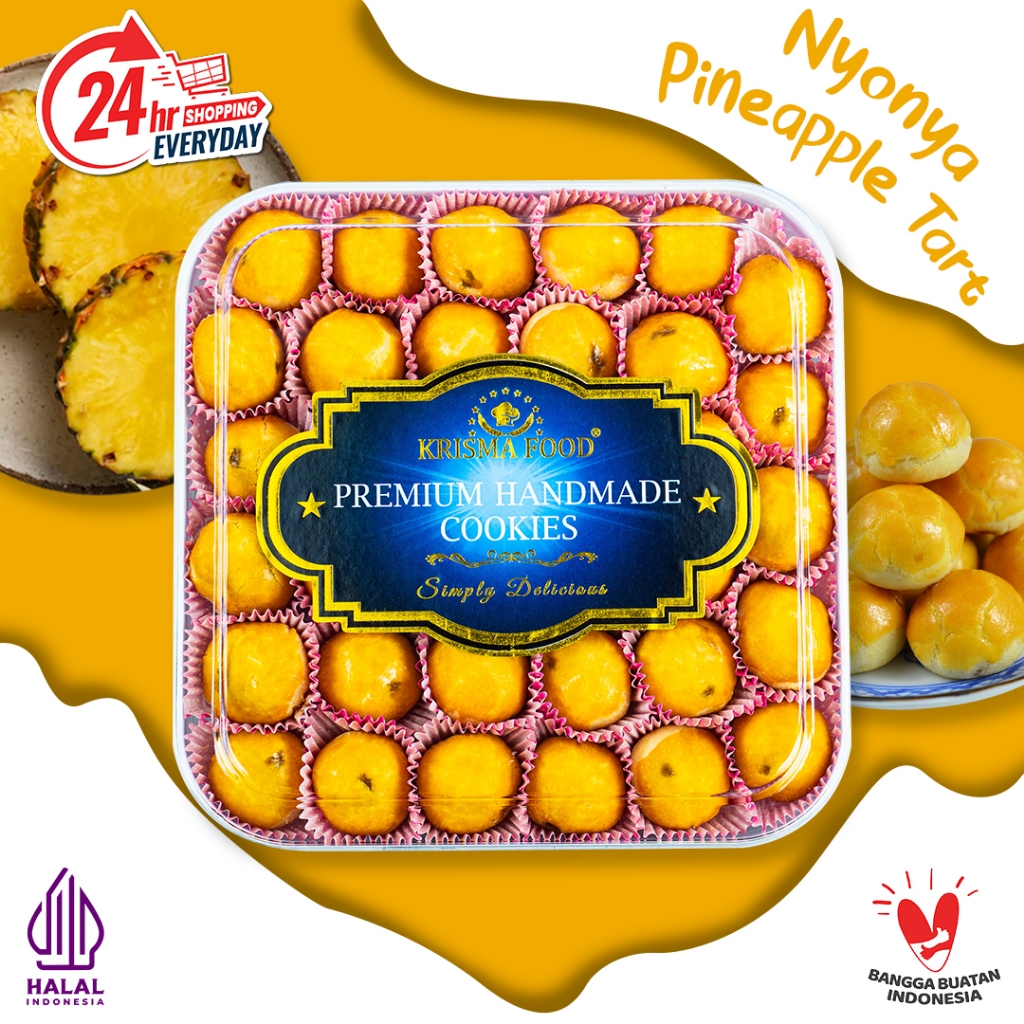 Jual NYONYA PINEAPPLE TART COOKIES || 2703 || KRISMA FOOD | Shopee ...
