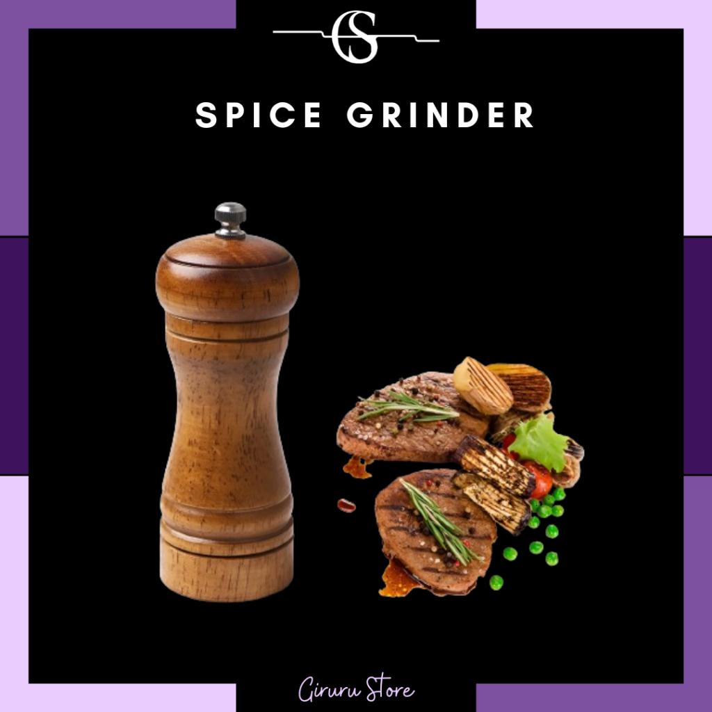 Jual Gilingan Lada Merica Bumbu / Salt Pepper Mill Manual Grinder Kayu ...