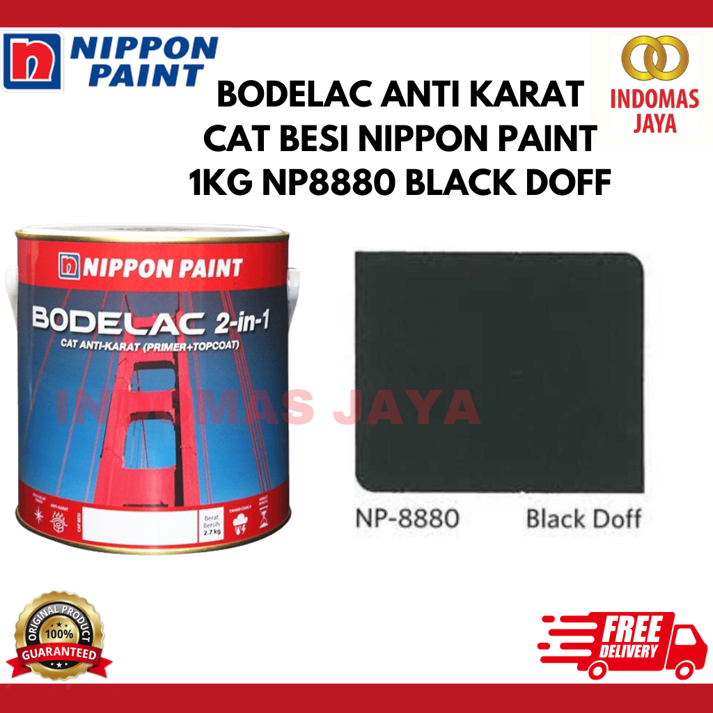 Jual BODELAC ANTI KARAT CAT BESI NIPPON PAINT BODELAC 1KG 2IN1 NP8880 ...