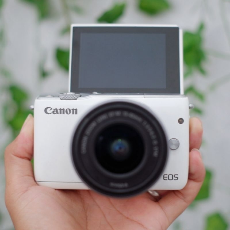 Jual Mirrorless Canon m10 wifi touchscreen layar flip | Shopee Indonesia