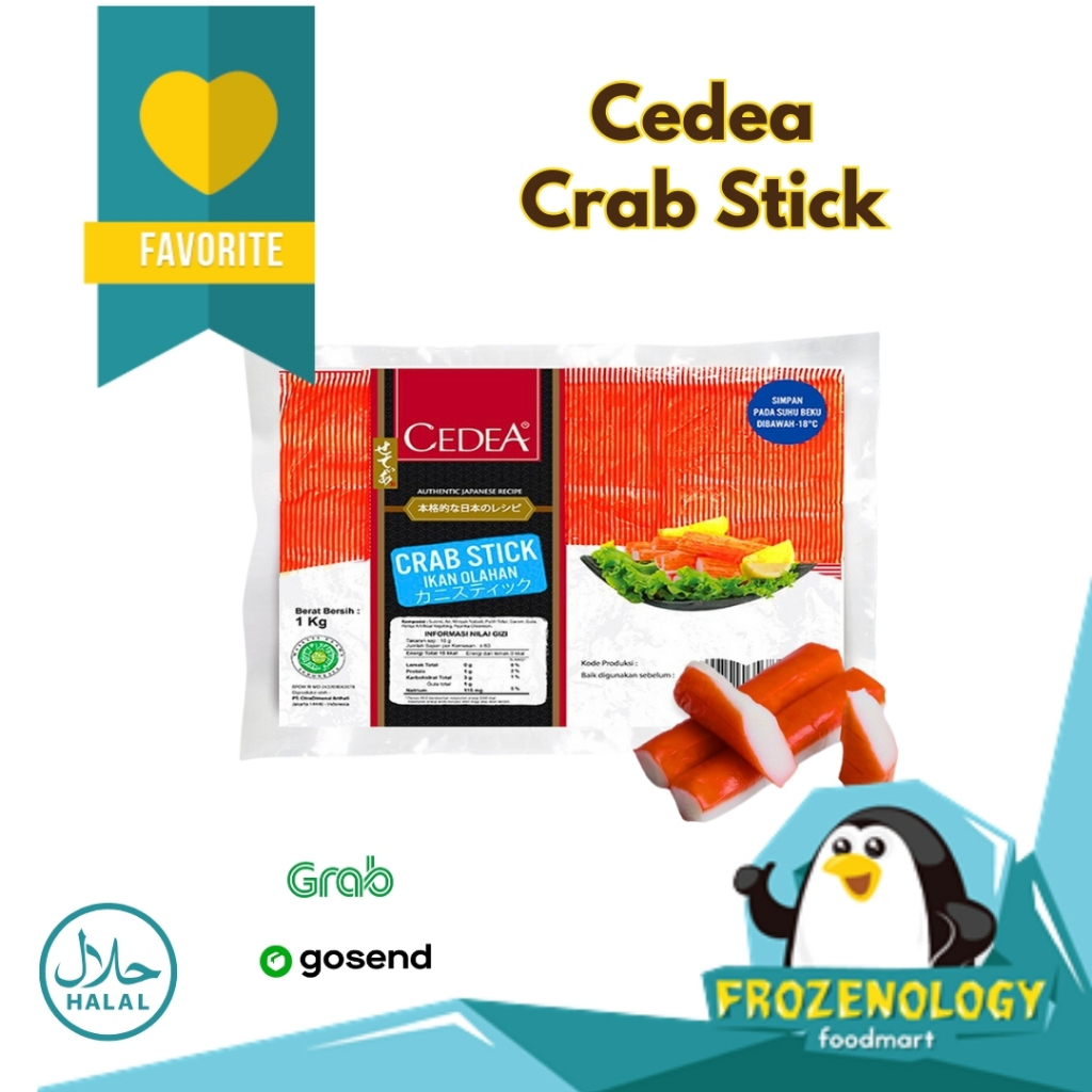 Jual CEDEA Crab stick | Stik Kepiting/Sosis Kepiting Frozen Food ...