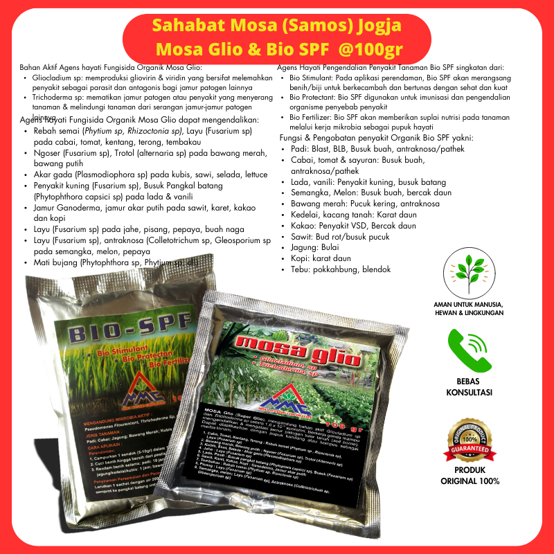 Jual Mosa Glio dan Bio SPF Fungisida Organik Untuk Penyakit dan Jamur Tanaman | Shopee Indonesia