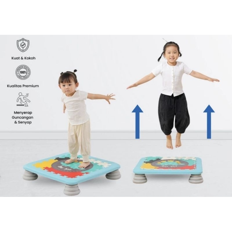 Jual TRAMPOLIN ANAK OLAHRAGA LOMPAT JUMPING BAN KARET GYM MOTORIK ANAK ...