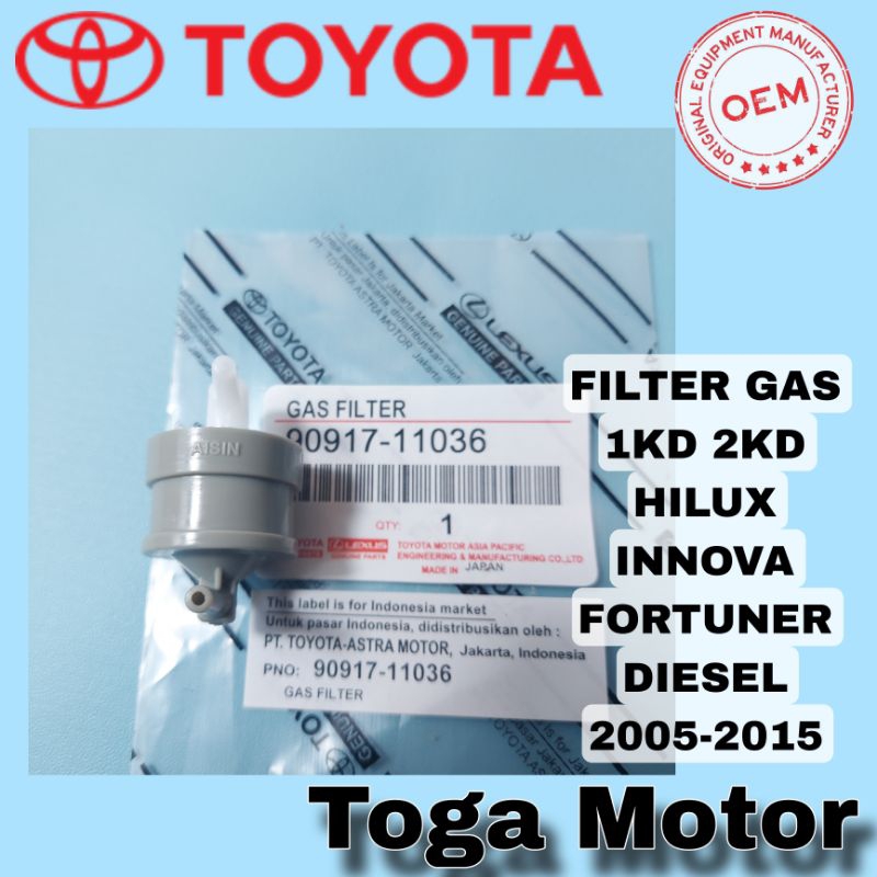 Jual Fuel Filter Gas Toyota Innova Diesel 1KD 2KD 2005-2015 | Shopee ...