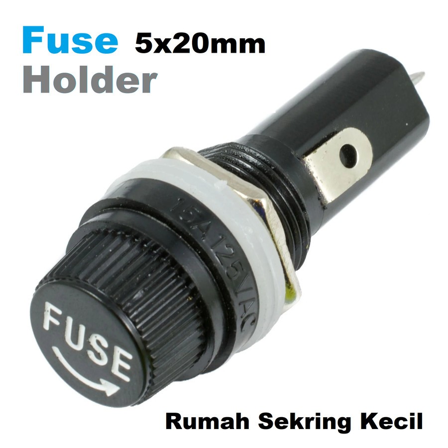Jual 5x20 mm Fuse Holder Tempat/Rumah Sekring Kaca Sekering Kecil/Pendek Nivic00 Kualitas Baik(V ...
