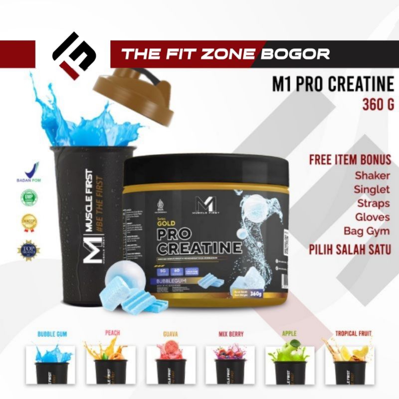 Jual M1 Muscle First pro Gold Creatine 360 gram BPOM | Shopee Indonesia