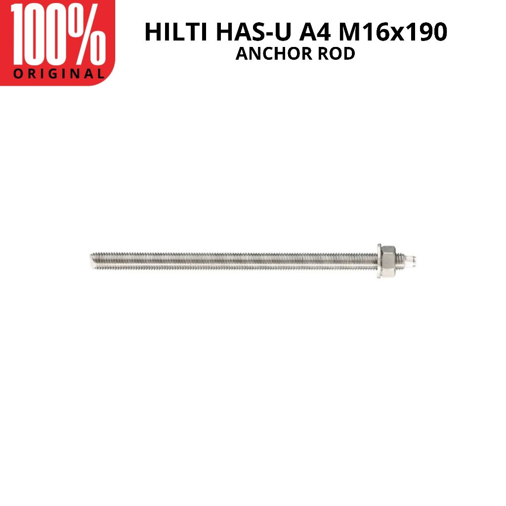 Jual Angkur hilti has-u A4 M16x190 / anchor rod hilti stainless ...