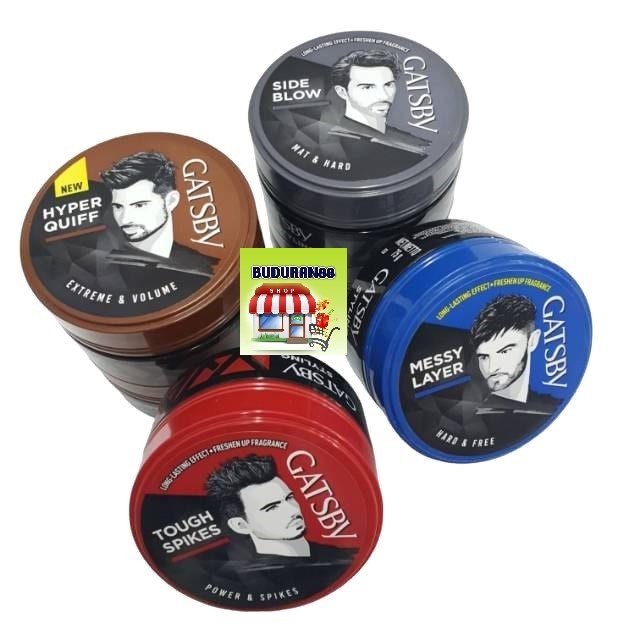 Jual Gatsby Styling Wax 25 Gr Warna Merah Abu-Abu Biru Coklat Pomade ...