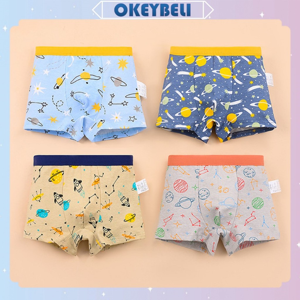 Jual •OKEY BELI•BX1585 Boxer Anak laki-laki Cowok Celana Dalam CD Katun ...