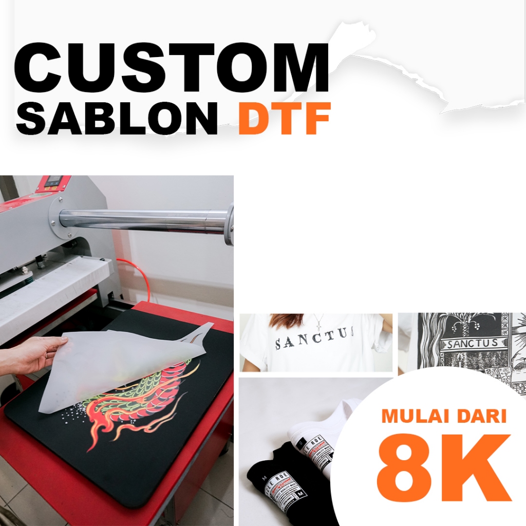 Jual CUSTOM SABLON DTF METERAN/SATUAN | Shopee Indonesia