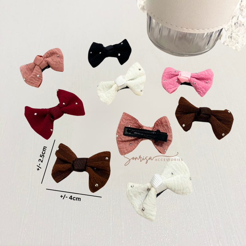 Jual Jepitan Rambut Mini Pita Set 4pcs / Jepit Rambut Korea Anak ...
