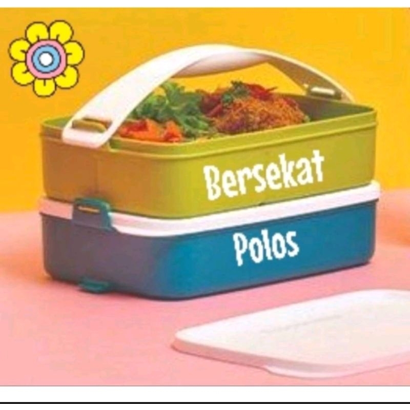 Jual Tupperware small clik to go (2 tingkat) | Shopee Indonesia