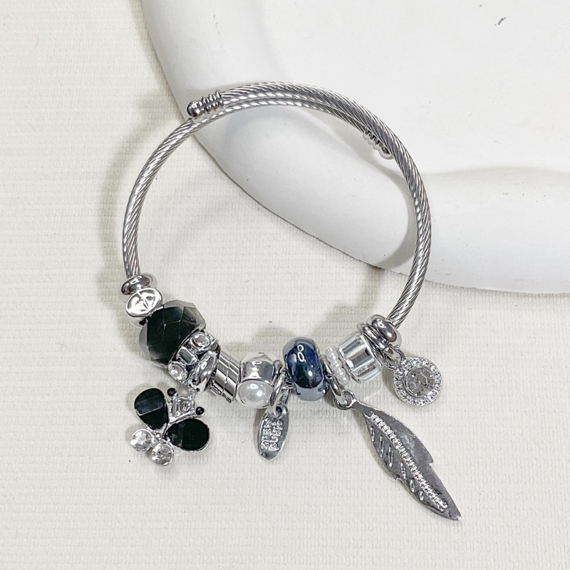 Jual Premium Gelang Pandora Charms Bracelet Serut Titanium Asli Wanita ...