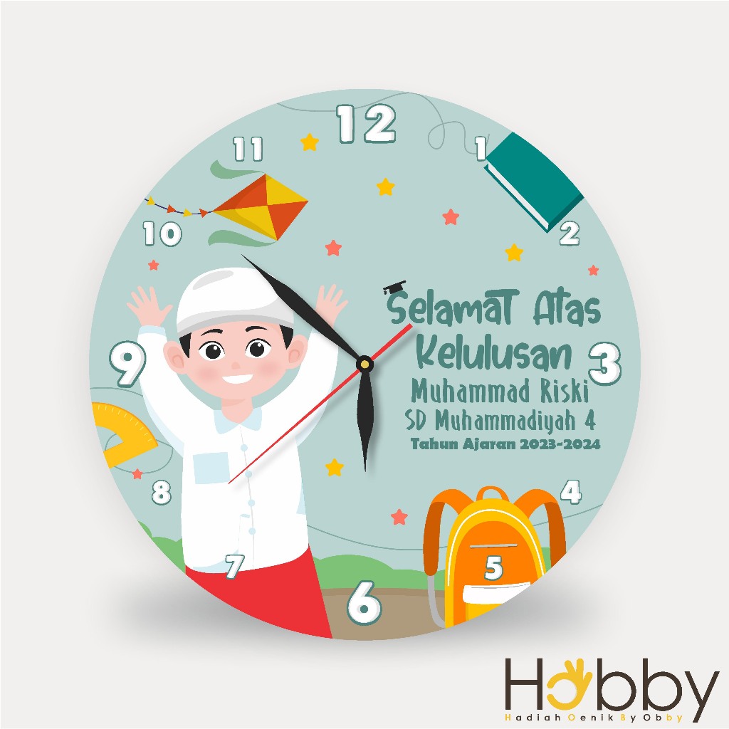 Jual JAM DINDING KAYU UNIK KARTUN ANAK ANAK BINGKISAN KENANG KENANGAN ...