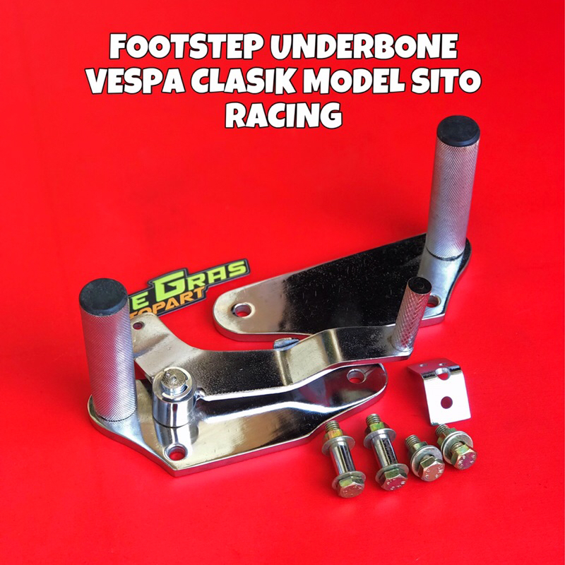 Jual Footstep Vespa Racing Pijakan Kaki Vespa Underbone Vespa ...