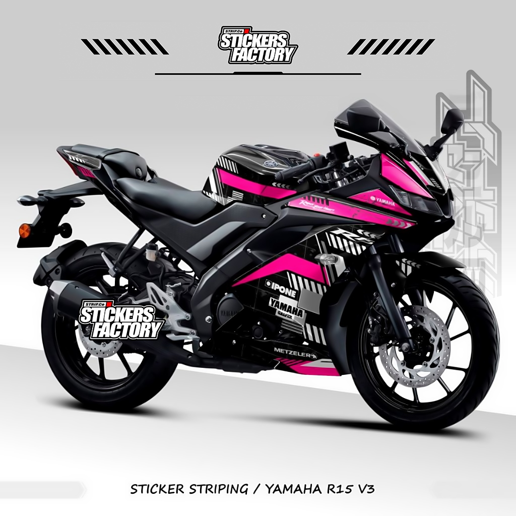 Jual STIKER STICKER STRIPING YAMAHA R15V3 / MOTIF 035 / STOCK DECALS ...