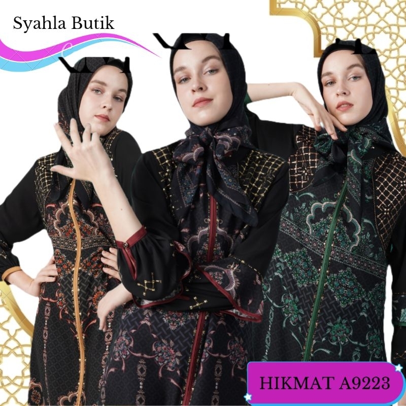 Jual HIKMAT ABAYA NEW ARRIVAL A9223 TERBARU HIKMAT PUSAT | Shopee Indonesia