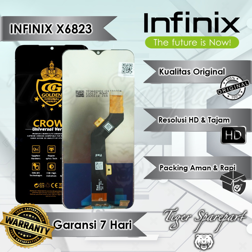 Jual LCD TOUCHSCREEN INFINIX SMART 6 PLUS - X6823 - X6823C LCD TS ...