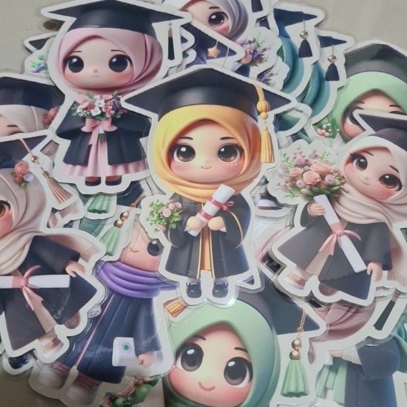 Jual Topper/Toper wisuda Hijab/Topper Graduation/Happy Graduation ...