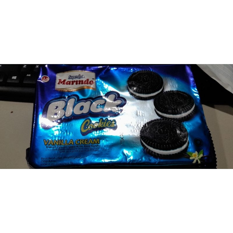 Jual Marindo Black Cookies Vanilla 260g | Shopee Indonesia