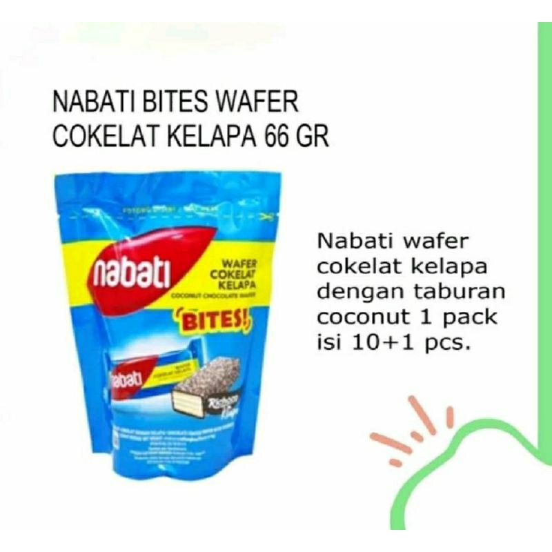 Jual Nabati bites wafer cokelat kelapa 66gr | Shopee Indonesia