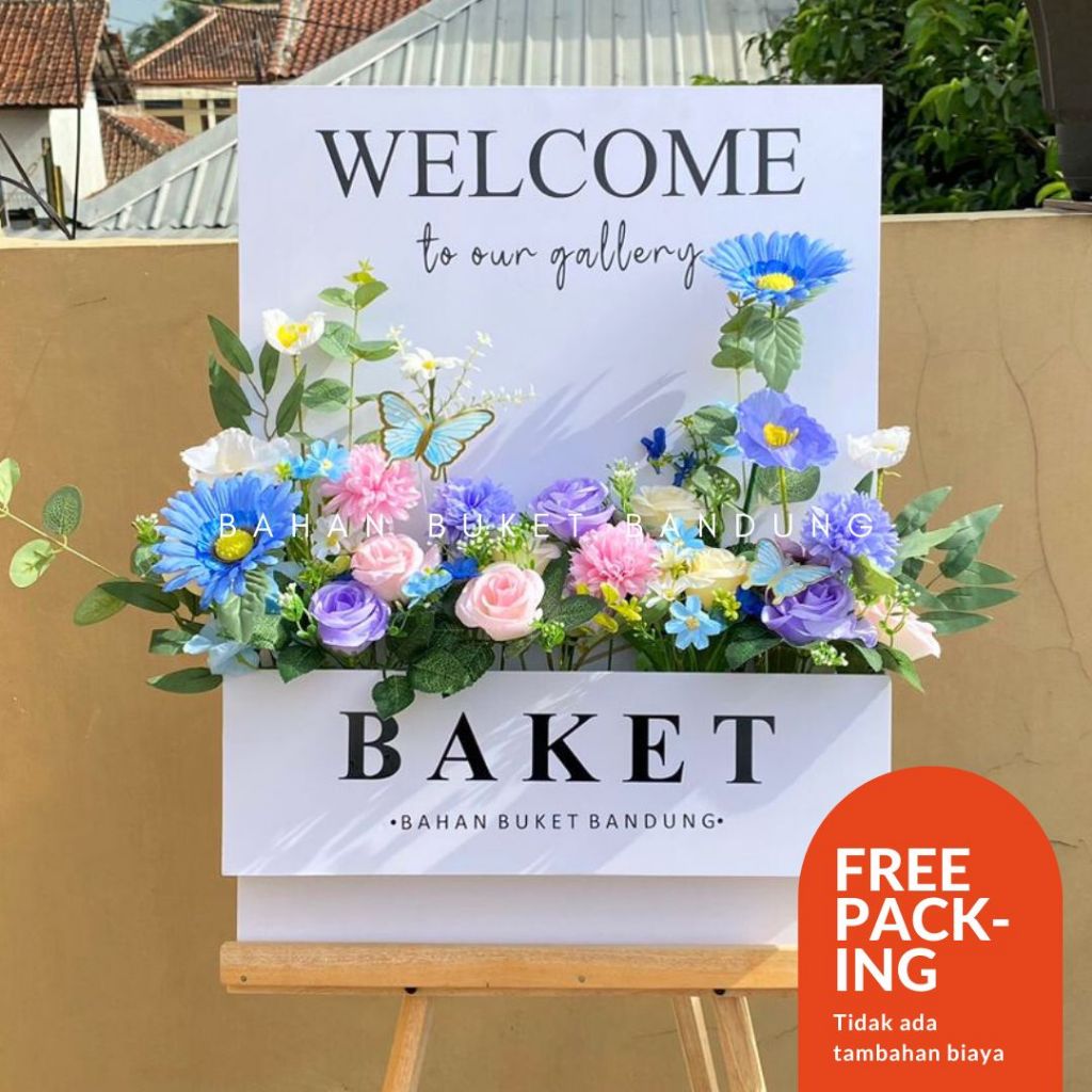 Jual Flower Box Kode B 60x40cm/ Papan Bunga Lamaran Wedding Wisuda ...