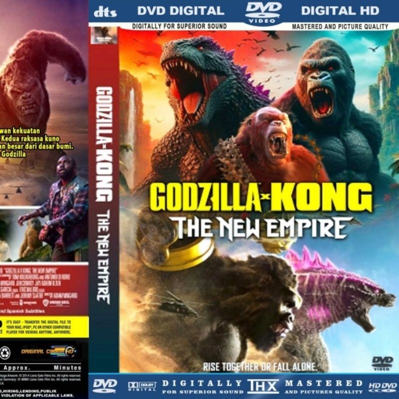 Jual LENGKAP FULL BOX-KASET FILM GODZILLA VS KONG THE NEW EMPIRE-KASET ...