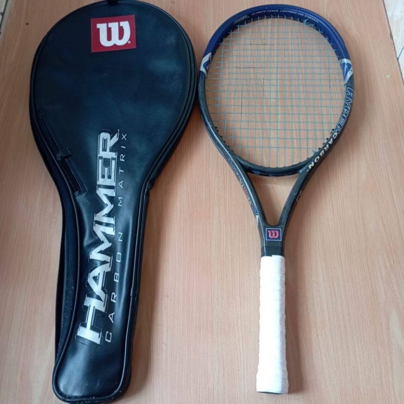 Jual ORIGINAL RAKET TENIS WILSON HYPER HAMMER 2.3 WARNA BIRU | Shopee ...