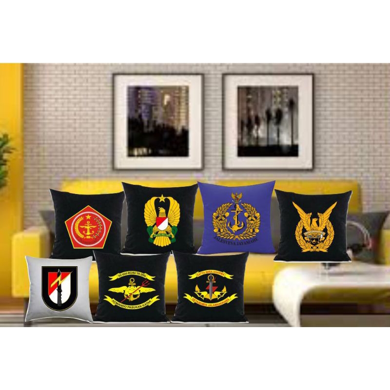 Jual Bantal TNI Logo AD AL AU Kopassus Denjaka Kopaska dll | Shopee ...